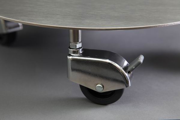 Eleganter Blumenroller aus Edelstahl - Pflanzroller aus 3 mm
