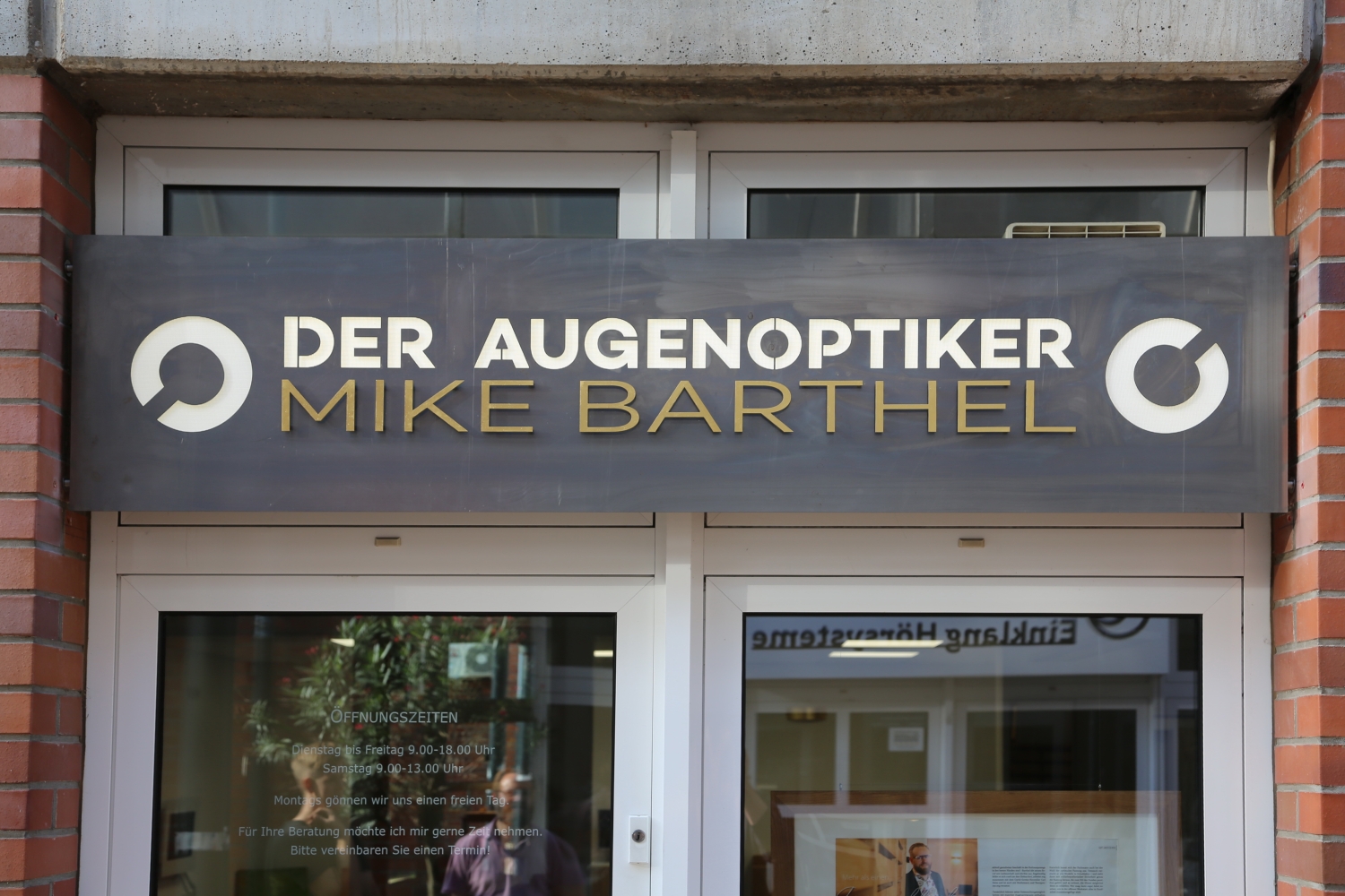 LED Schild Der Augenoptiker - Mike Bartel